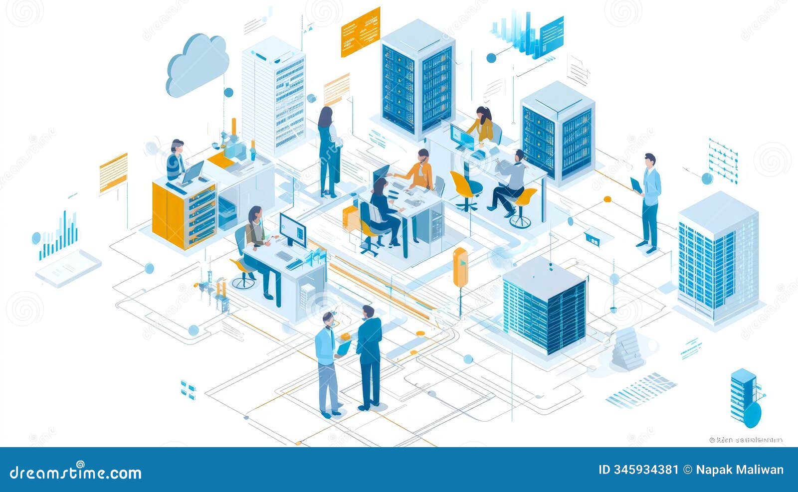 Modern Business Network and Teamwork Collaboration with Cloud ...