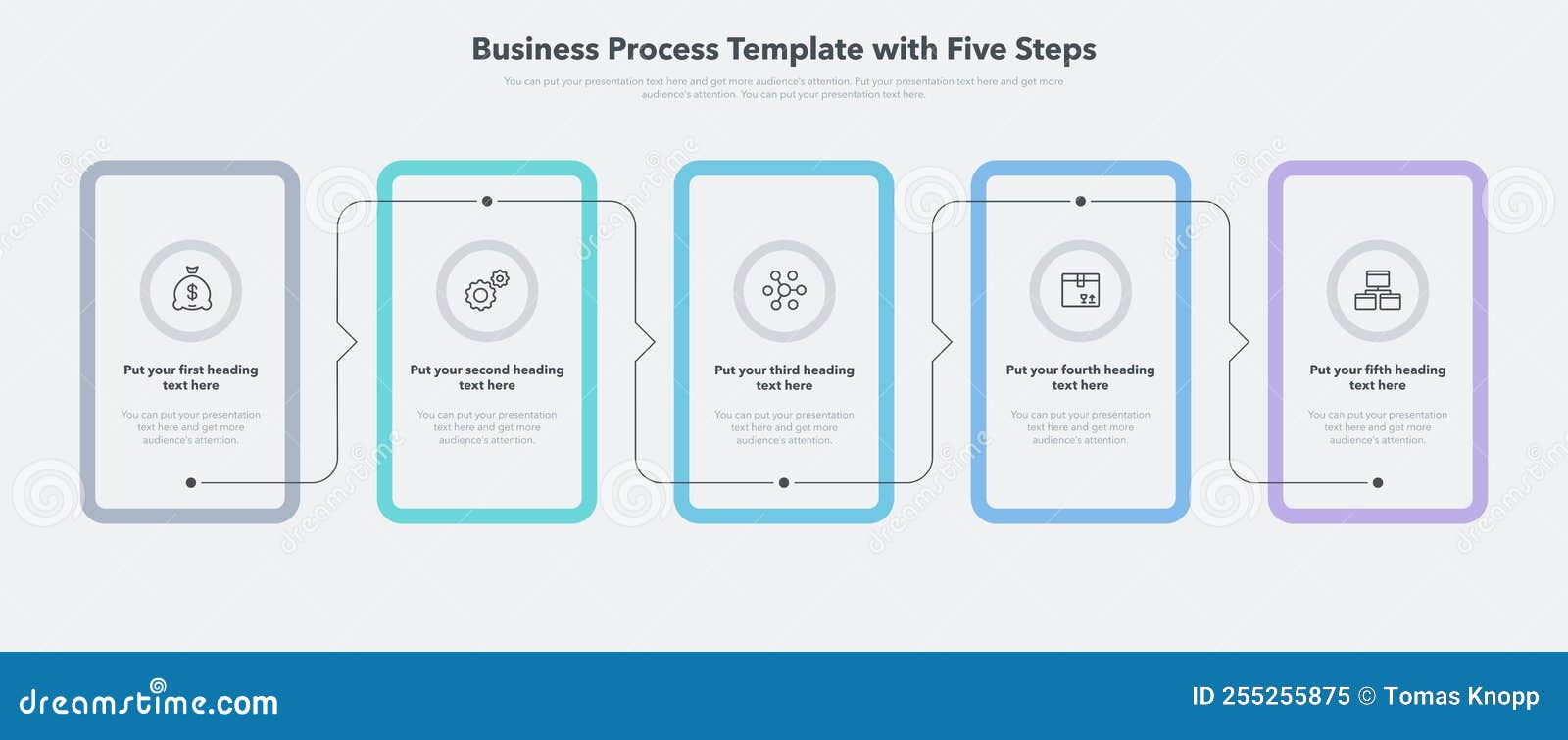 Modern Business Process Template with Five Stages Stock Vector ... Modern Business Process Template with Five Stages Stock Vector ...