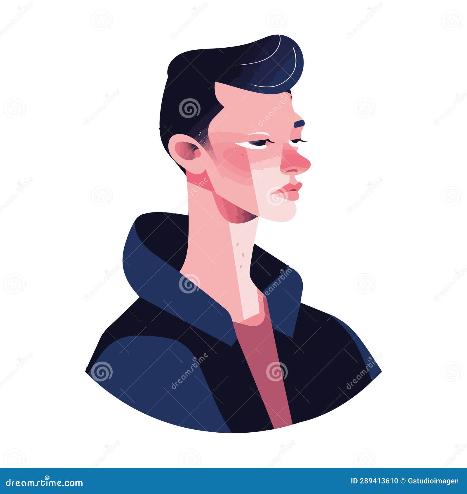 Modern business profile stock vector. Illustration of view - 289413610