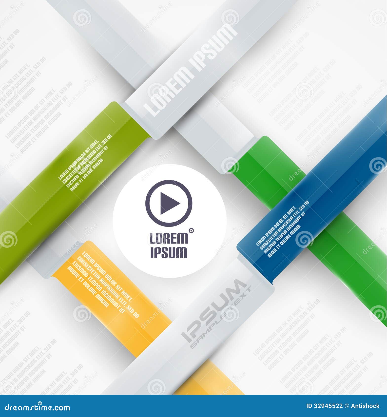 Modern Business Ribbon Background Stock Vector - Illustration of arrow ...