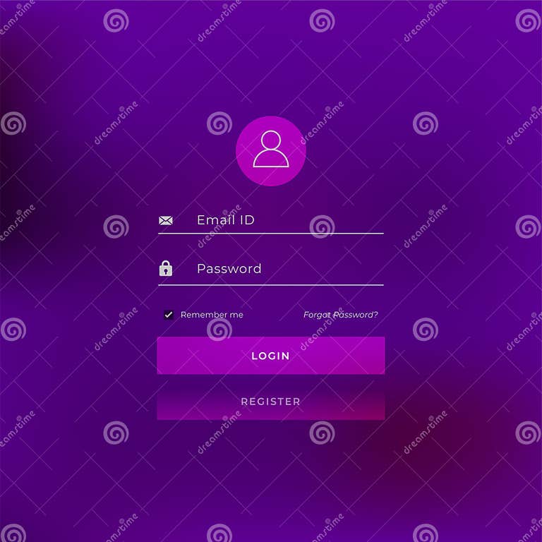 Modern Business Signup Form Template for Web App Access Stock ...