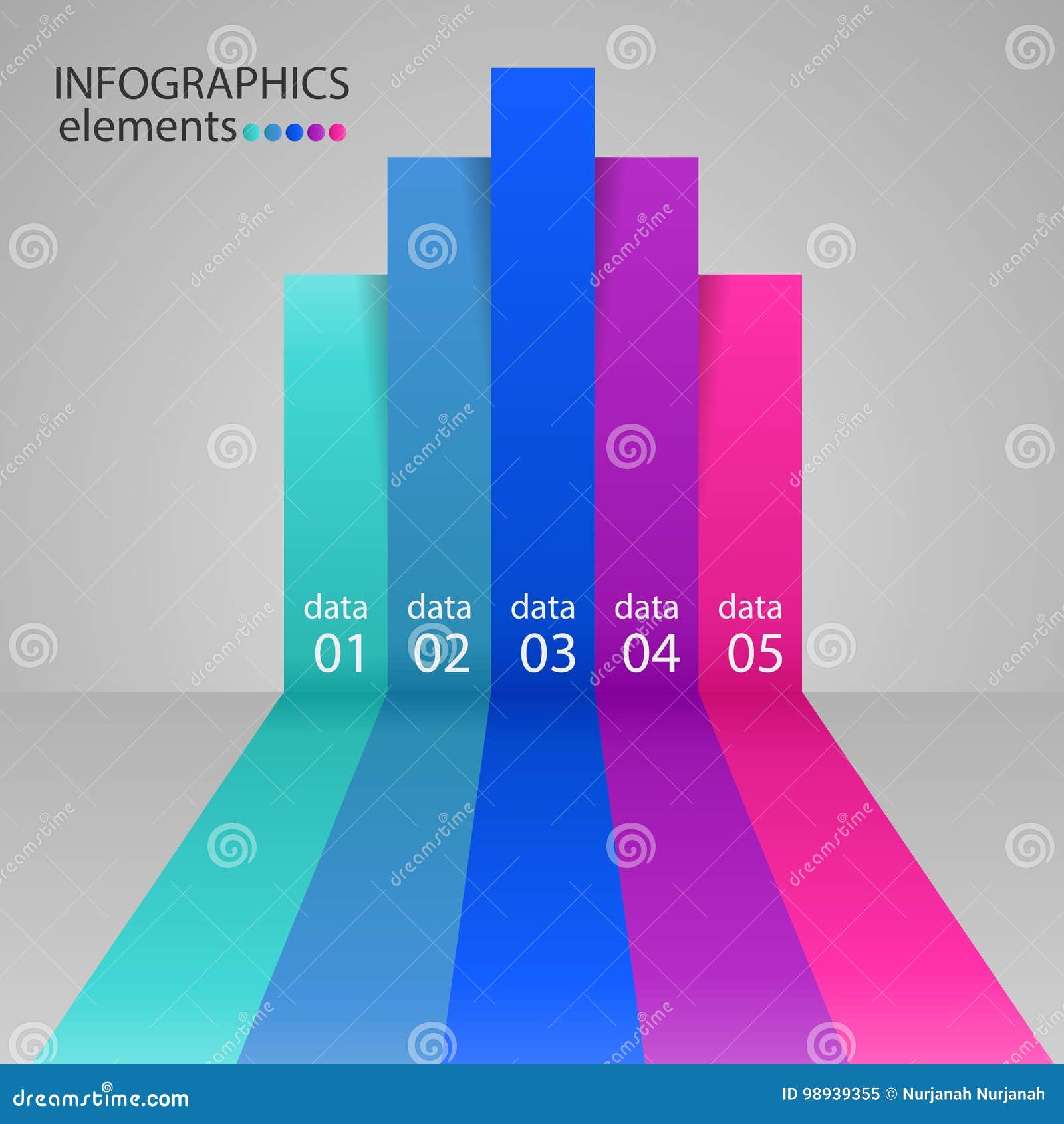 Modern Business Steps To Success Charts Stock Vector - Illustration of ...