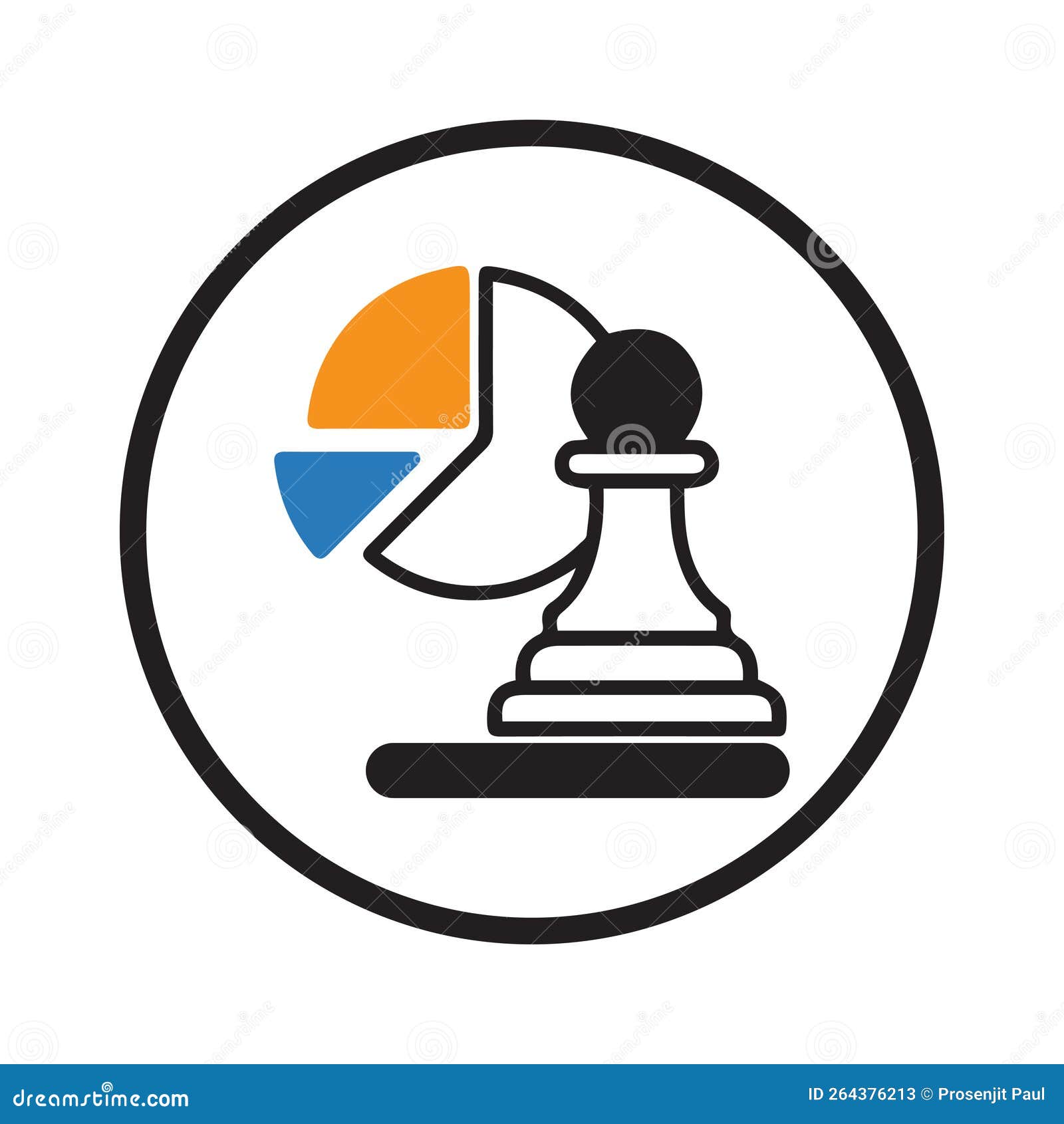 Modern Business Strategic Icon Stock Vector - Illustration of target ...