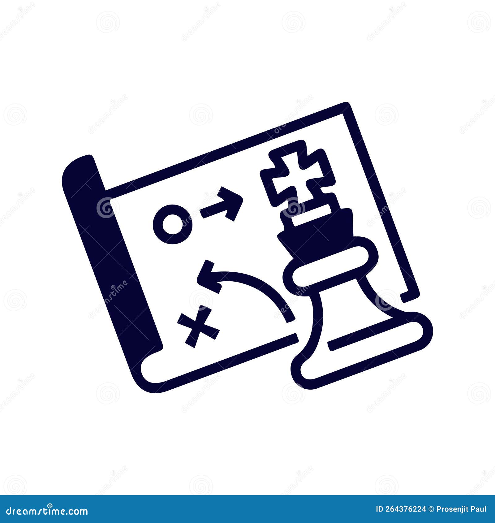 Modern Business Strategic Icon Stock Vector - Illustration of pictogram ...