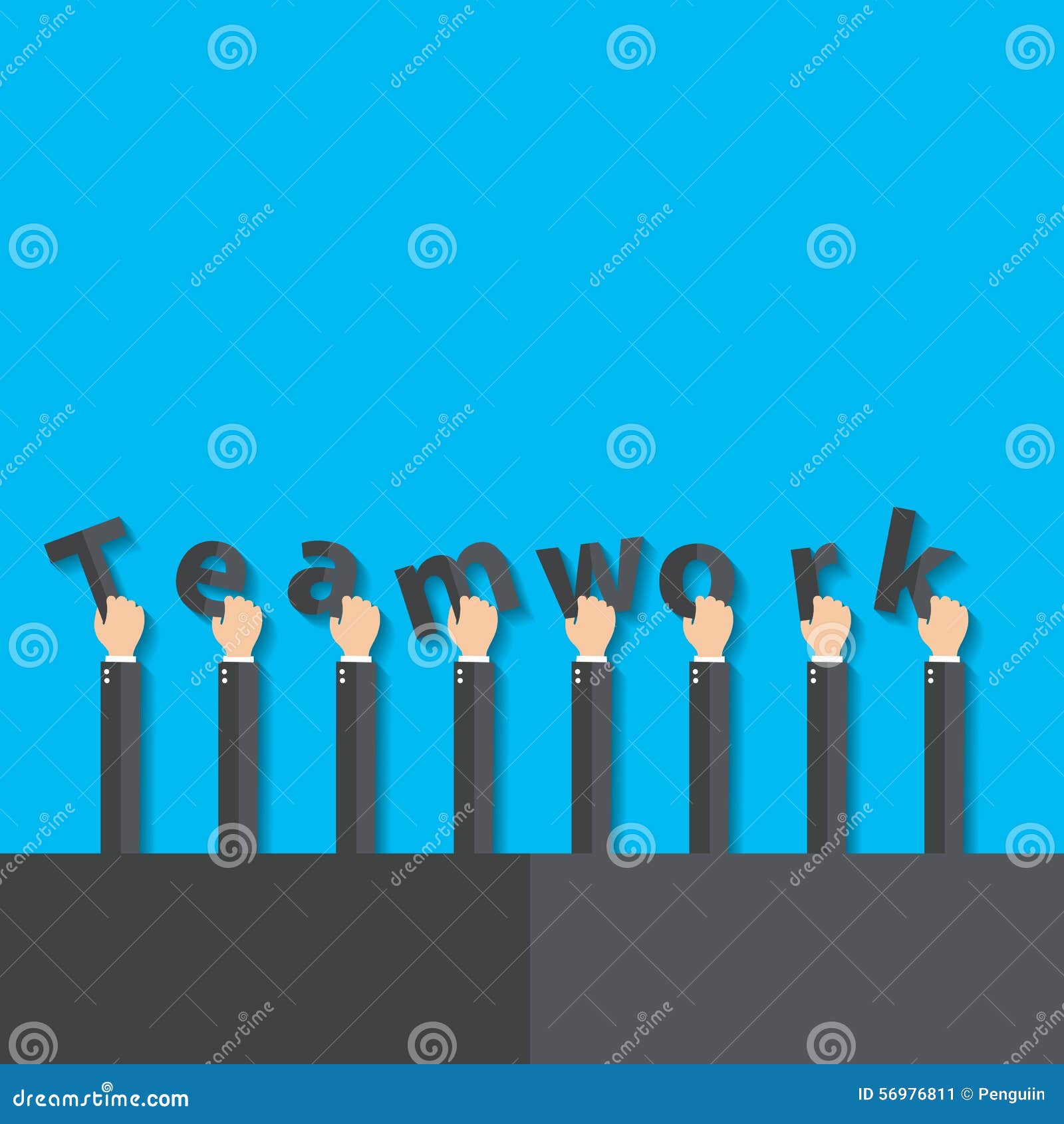 Modern Business Teamwork Text, Business, Planning and Teamwork Stock ...