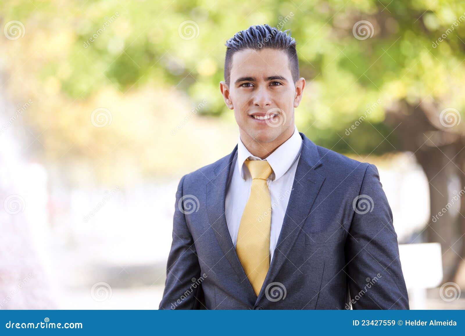 Modern Businessman at the City Park Stock Image - Image of entrepreneur ...