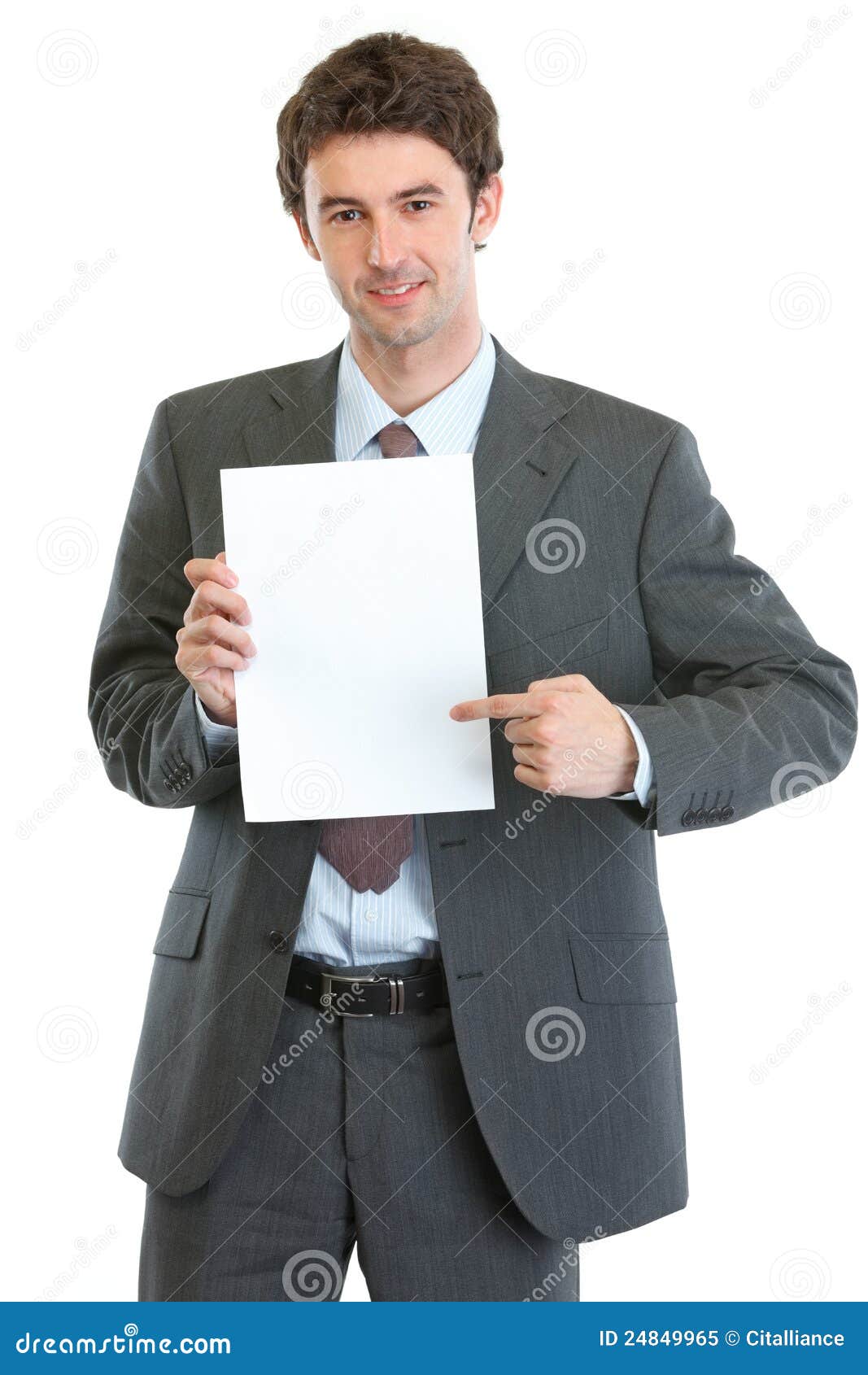 Modern Businessman Pointing on Blank Paper Sheet Stock Image - Image of ... Modern Businessman Pointing on Blank Paper Sheet Stock Image - Image of ...