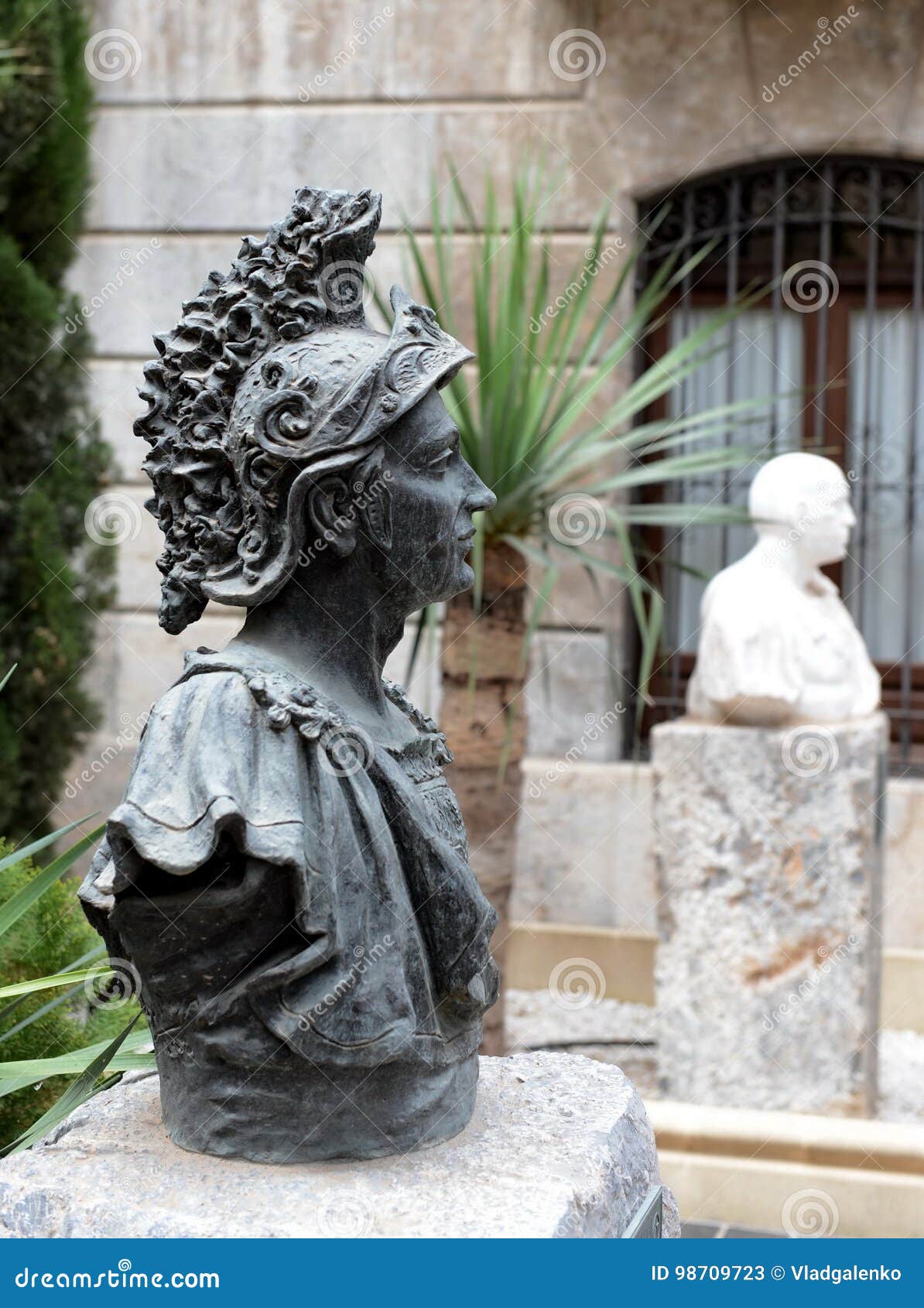 Modern Bust of Hannibal Barca in Cartagena Stock Image - Image of ...