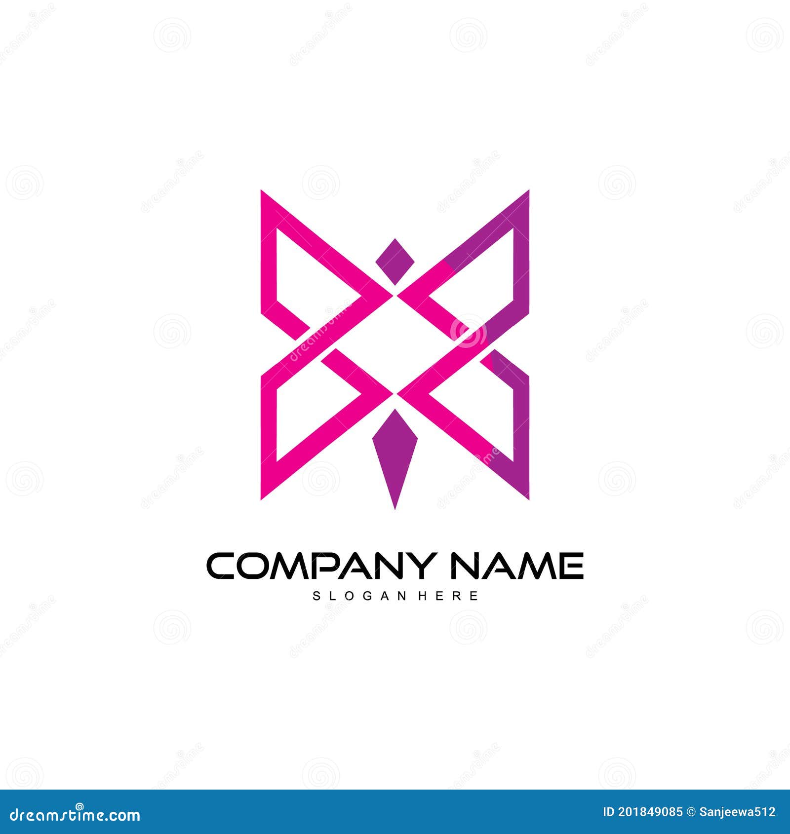 Modern Butterfly Logo Design Vector Stock Vector - Illustration of ...