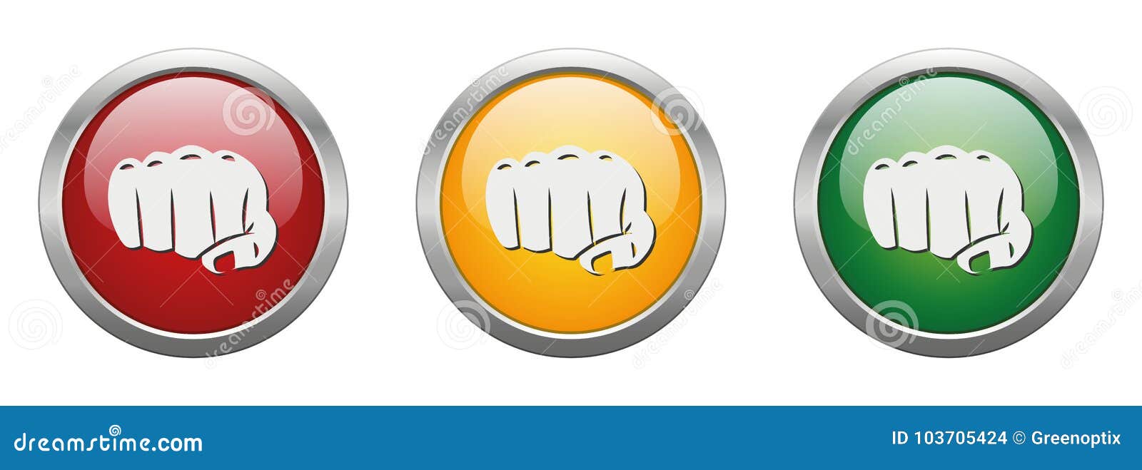 Modern Button Vector Fist stock vector. Illustration of finger - 103705424