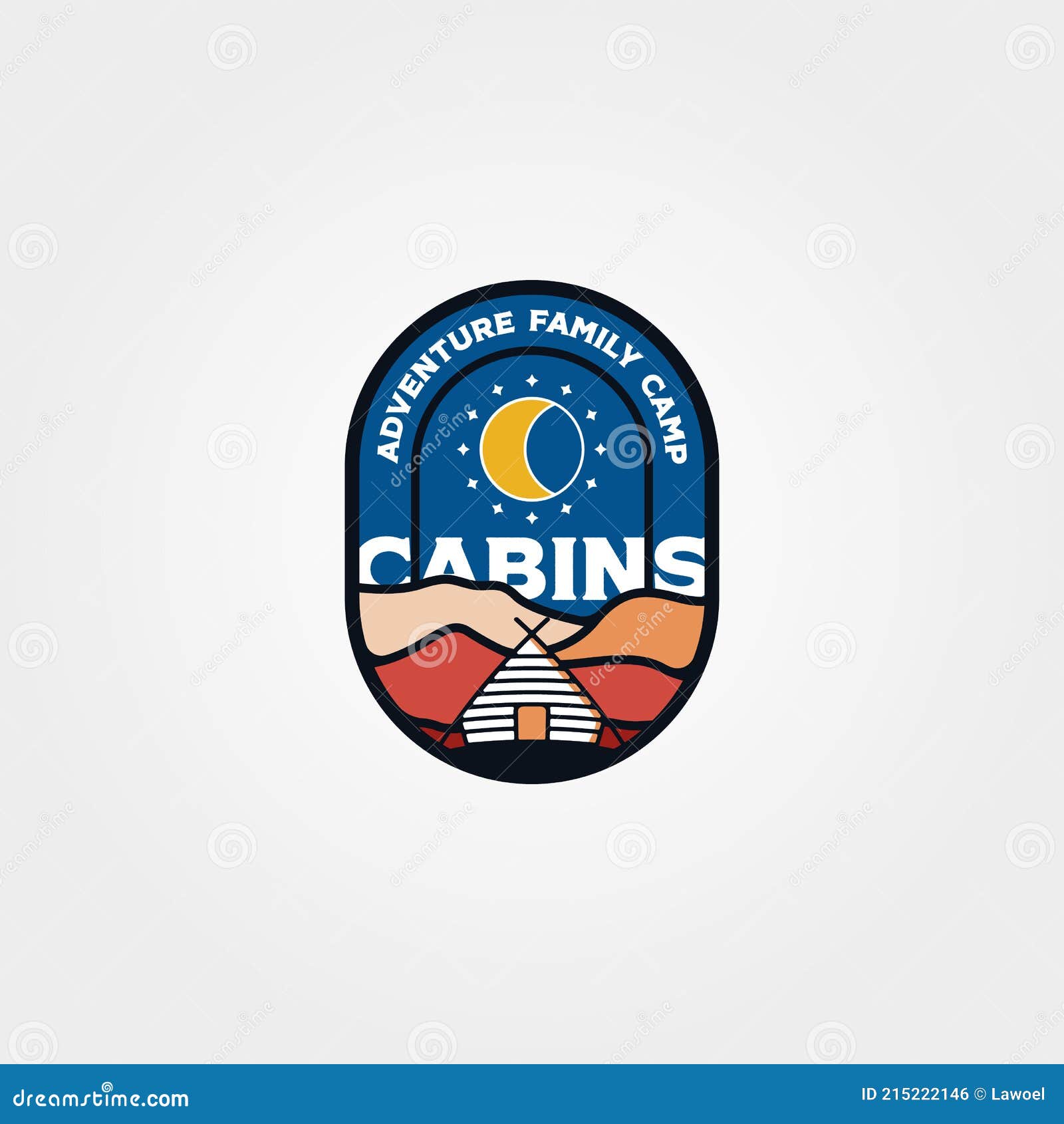 Modern Cabin Emblem Logo Vector Illustration Design, Cottage Logo ...