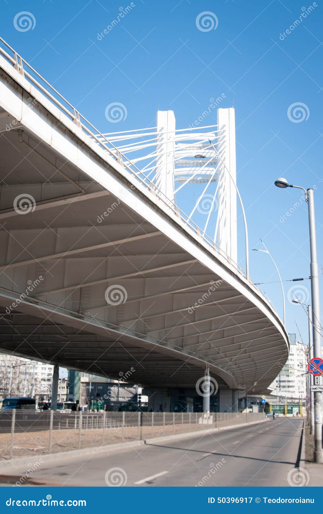 Modern cable bridge editorial photography. Image of blur - 50396917