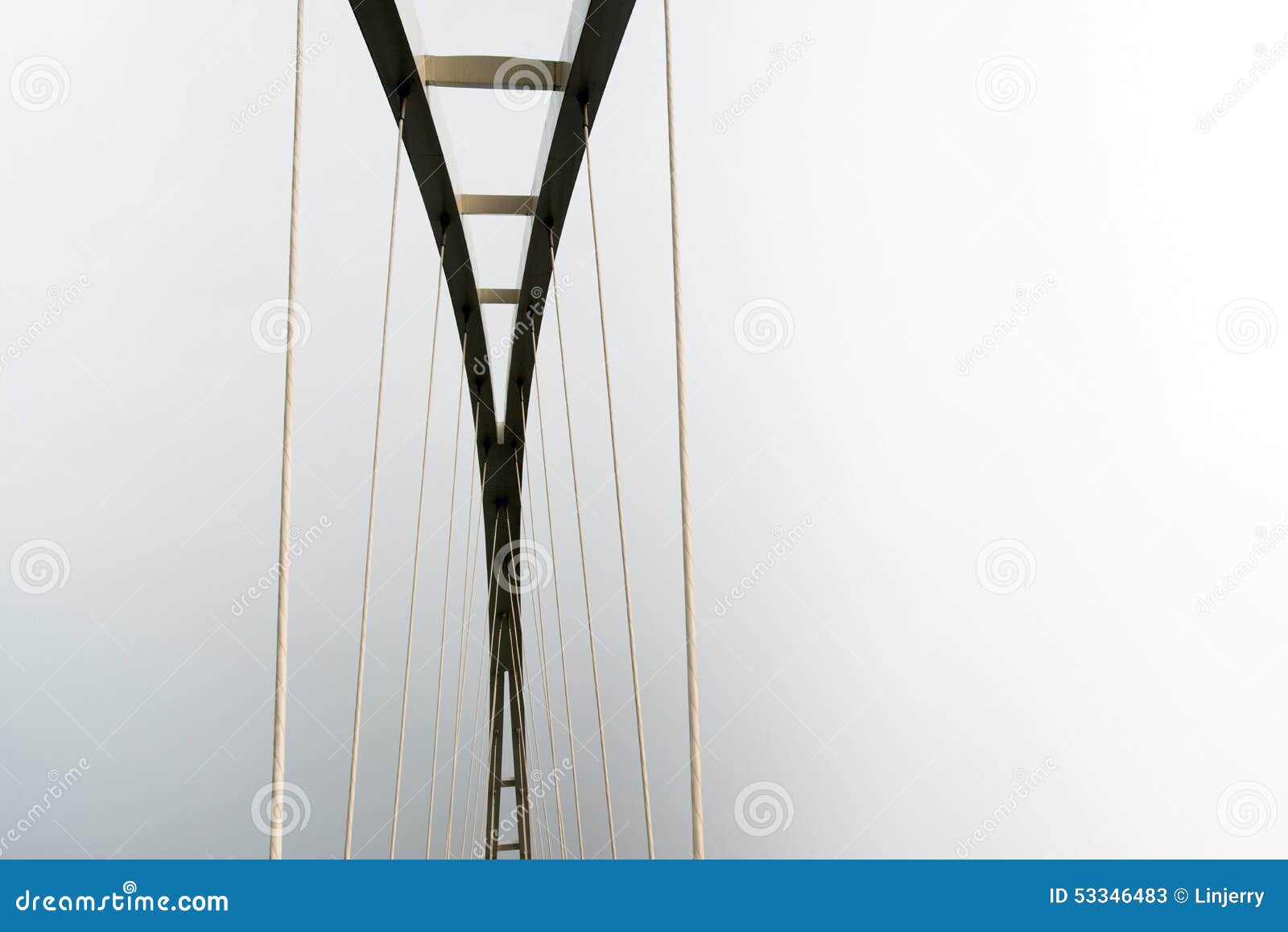 Modern Cable Stayed Bridge. Stock Image - Image of landmark, passage ...