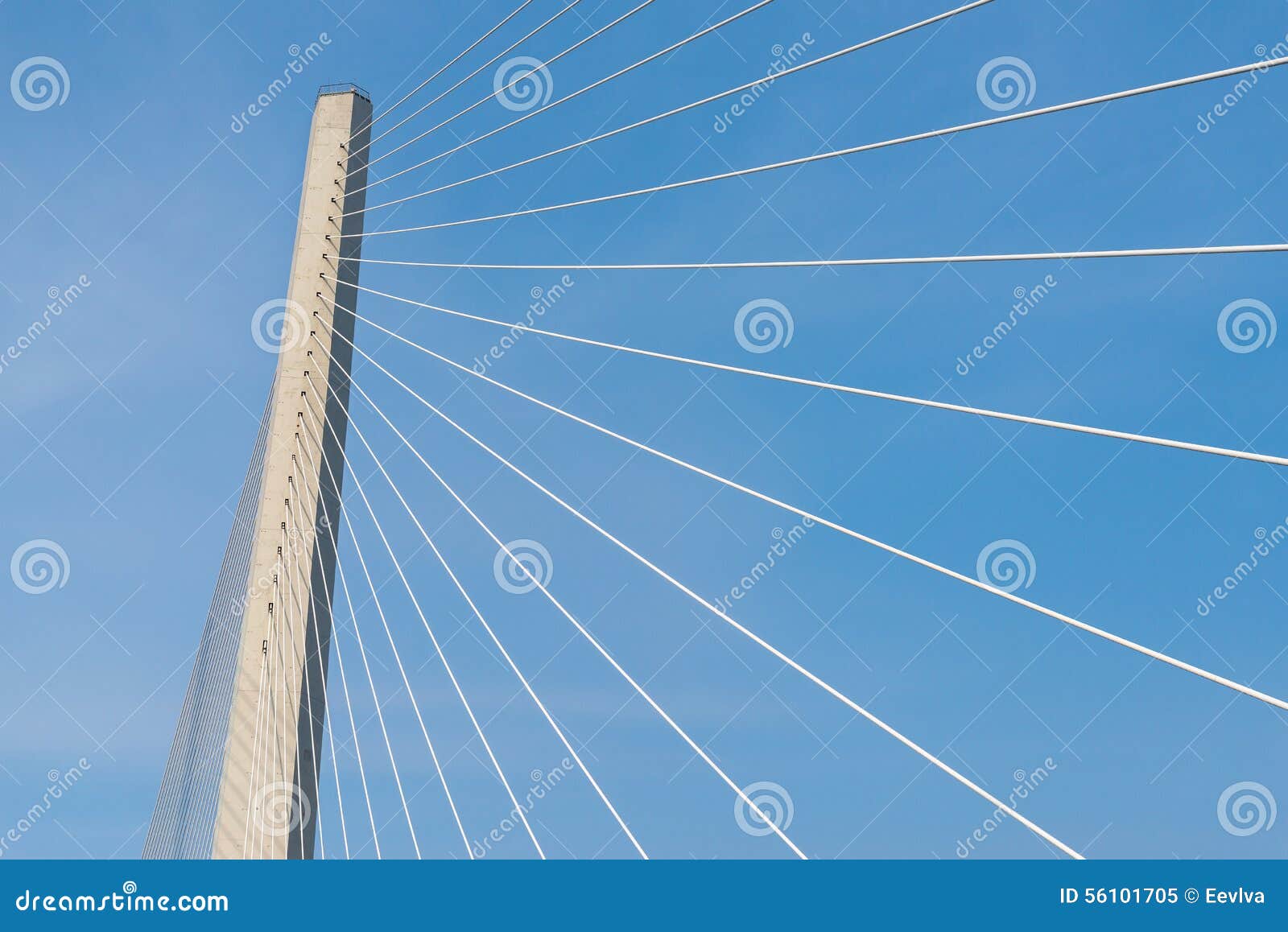 Modern Cable Stayed Bridge. Stock Image - Image of cable, pattern: 56101705