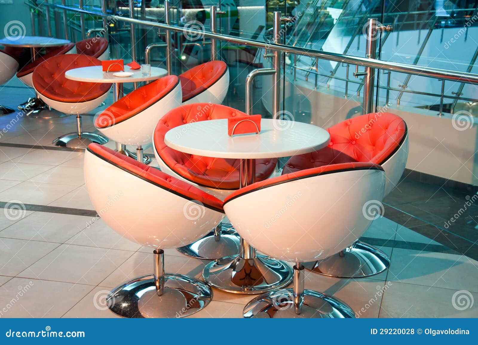 Modern Cafe in Futuristic Style Stock Photo - Image of modern ...