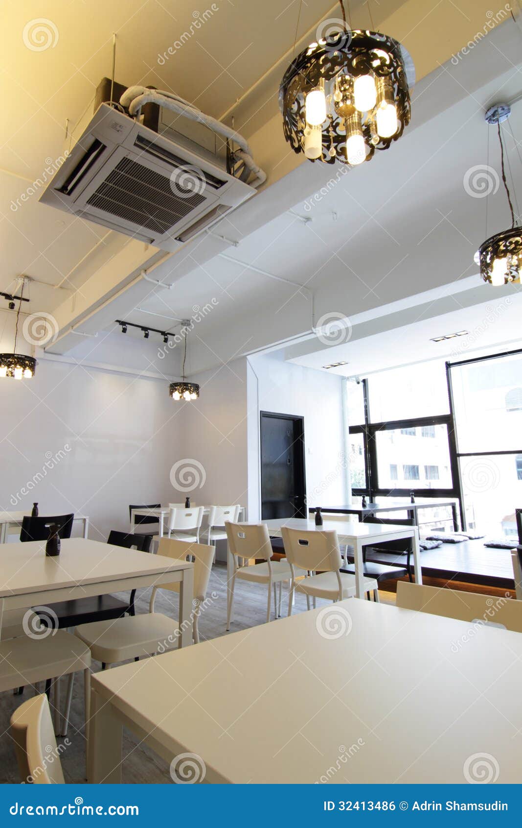 Modern Cafe or Restaurant stock photo. Image of stylish - 32413486