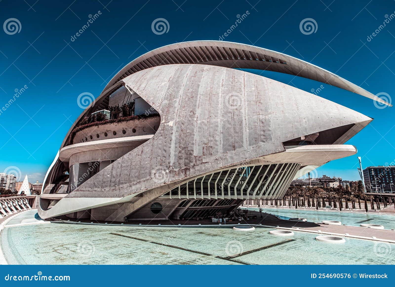 Modern Calatrava Valencia Oceanarium Building Design Editorial Photo ...