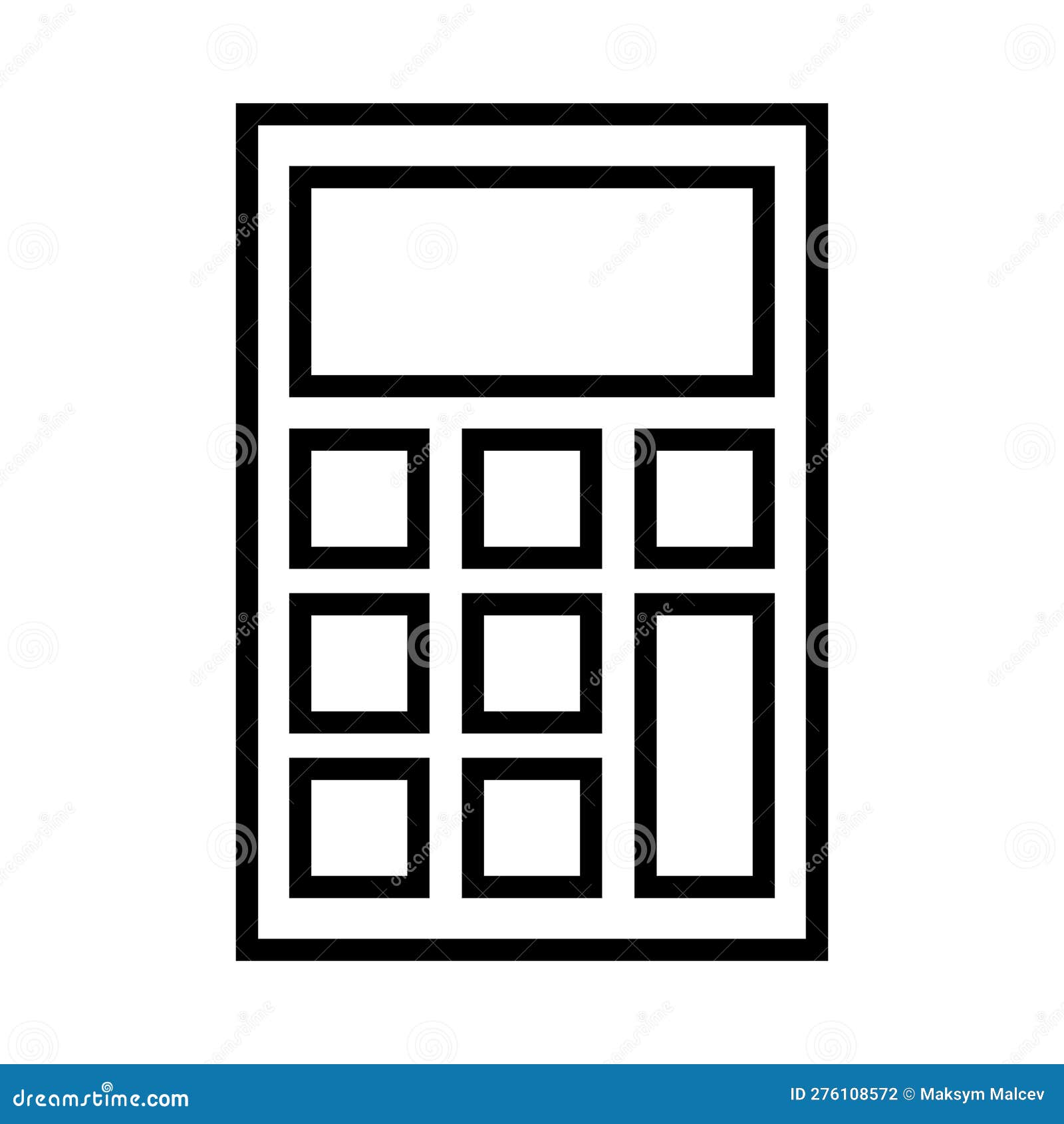 Modern Calculator Icon for Mobile Apps and Design. Finances Conceps ...