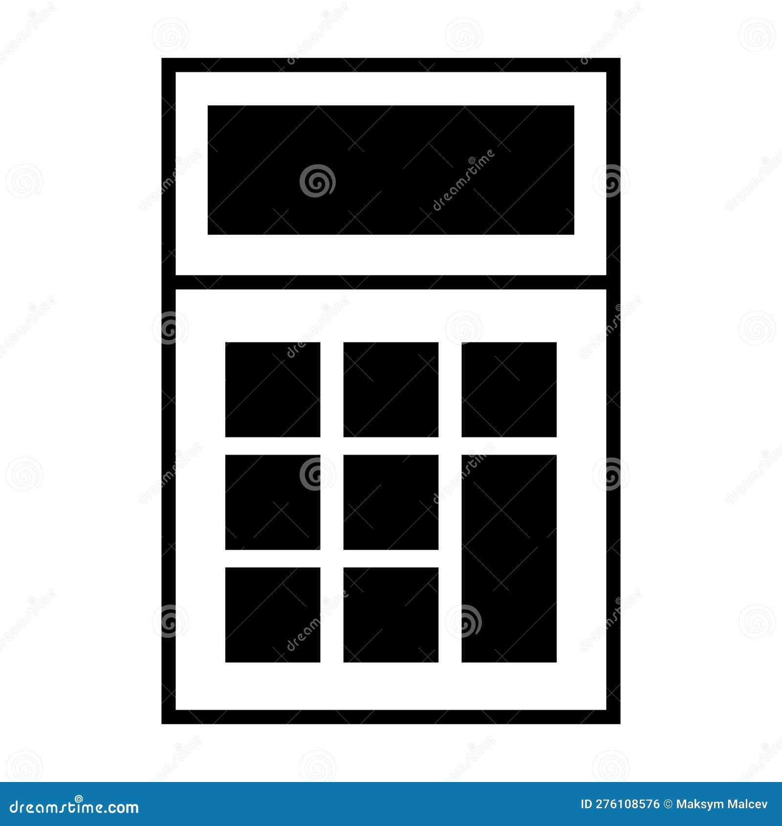 Modern Calculator Icon for Mobile Apps and Design. Finances Conceps ...