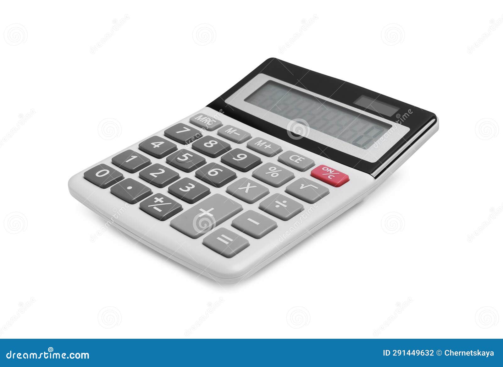 Modern Calculator Isolated on White. Office Stationery Stock Photo ...