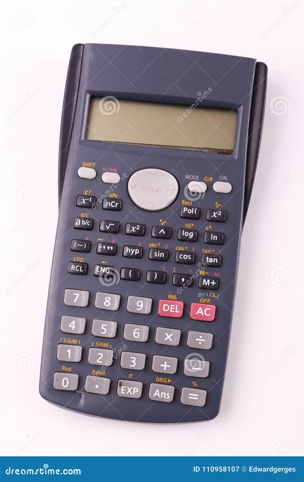 Modern calculator stock image. Image of white, object - 110958107
