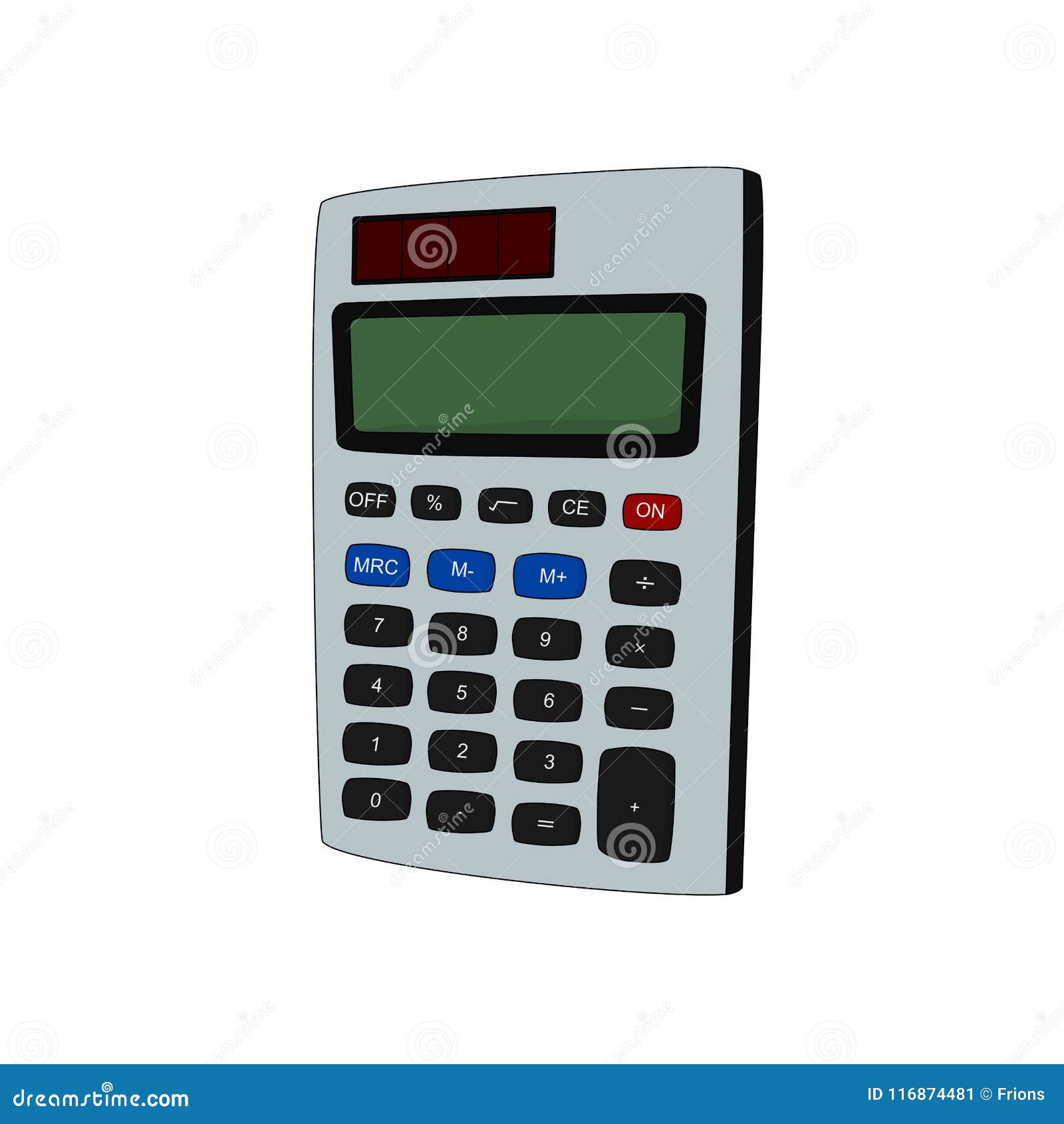 Modern Calculator Office Tools Stock Vector - Illustration of digital ...
