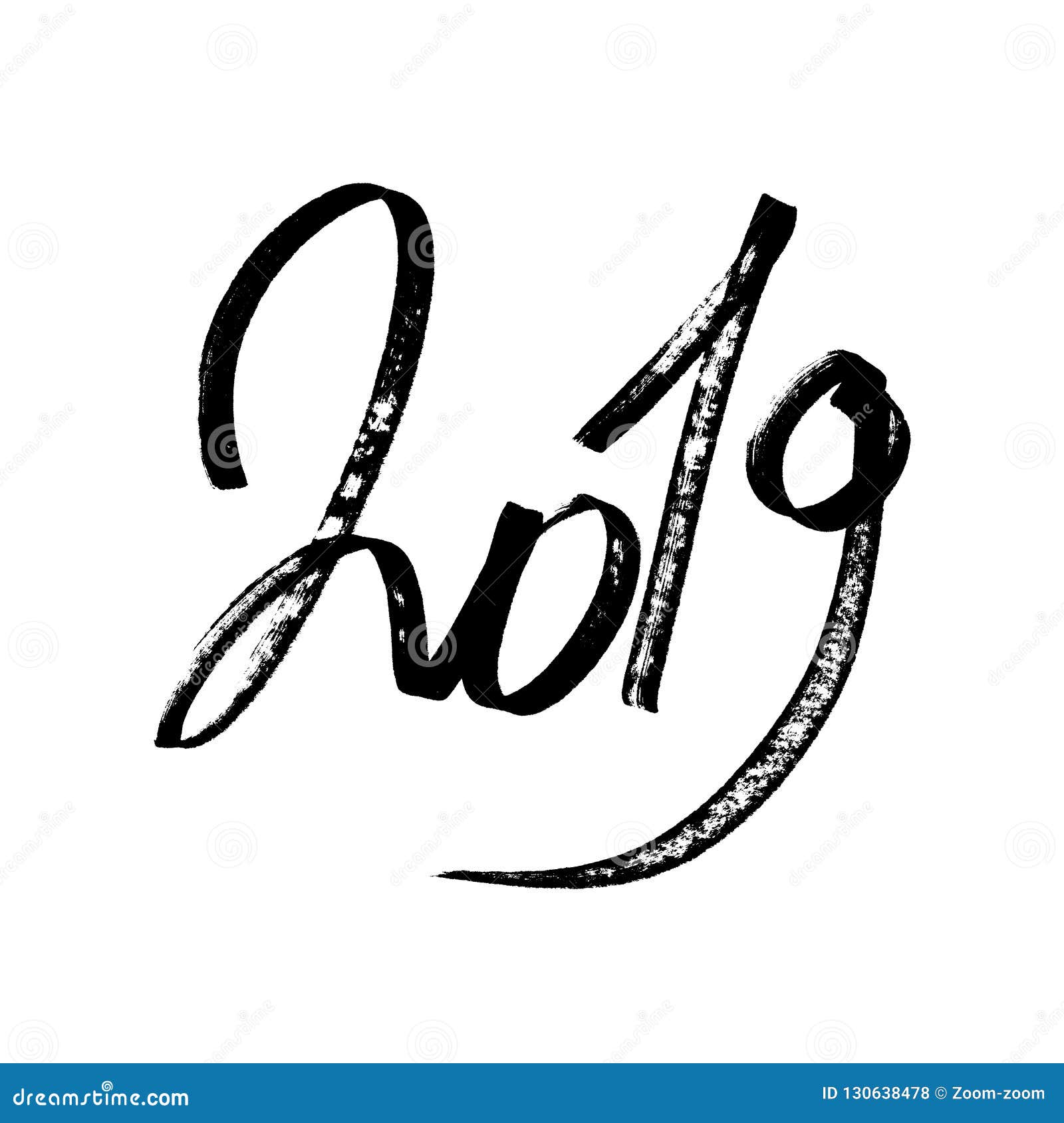 2019 - Modern calligraphy stock illustration. Illustration of hand ...