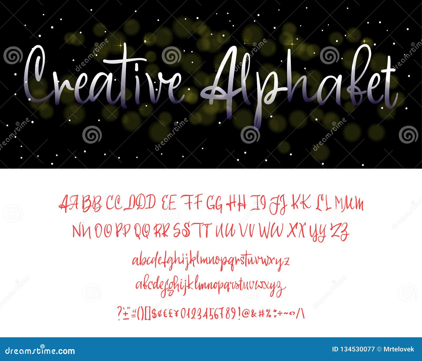 Modern Calligraphy Vintage Handwritten Vector Font for Lettering.Trendy ...