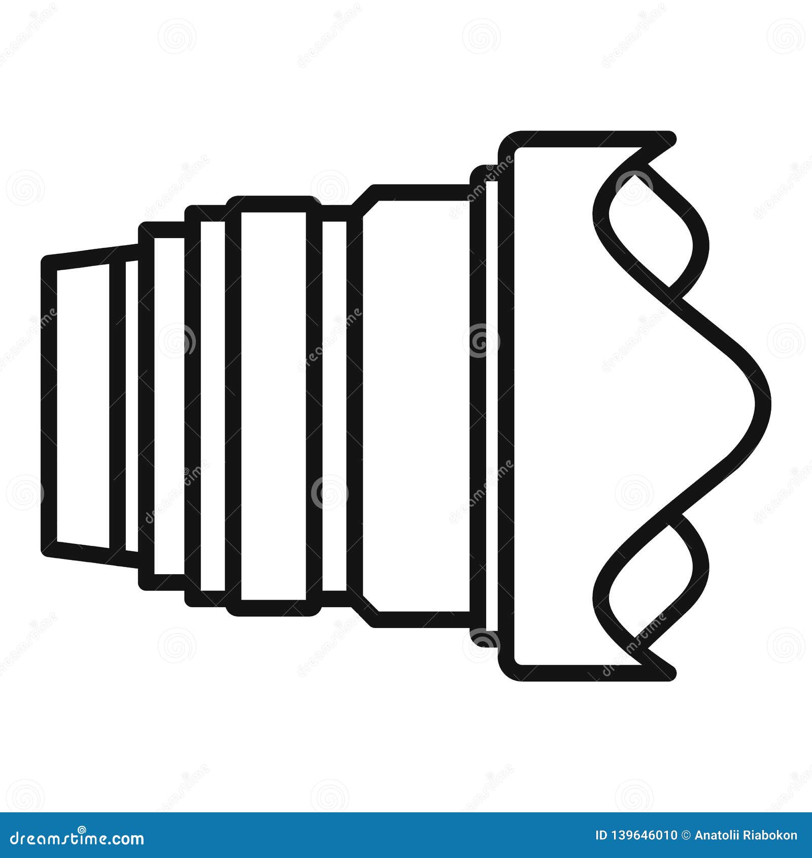 Modern Camera Lens Icon, Outline Style Stock Vector - Illustration of ...