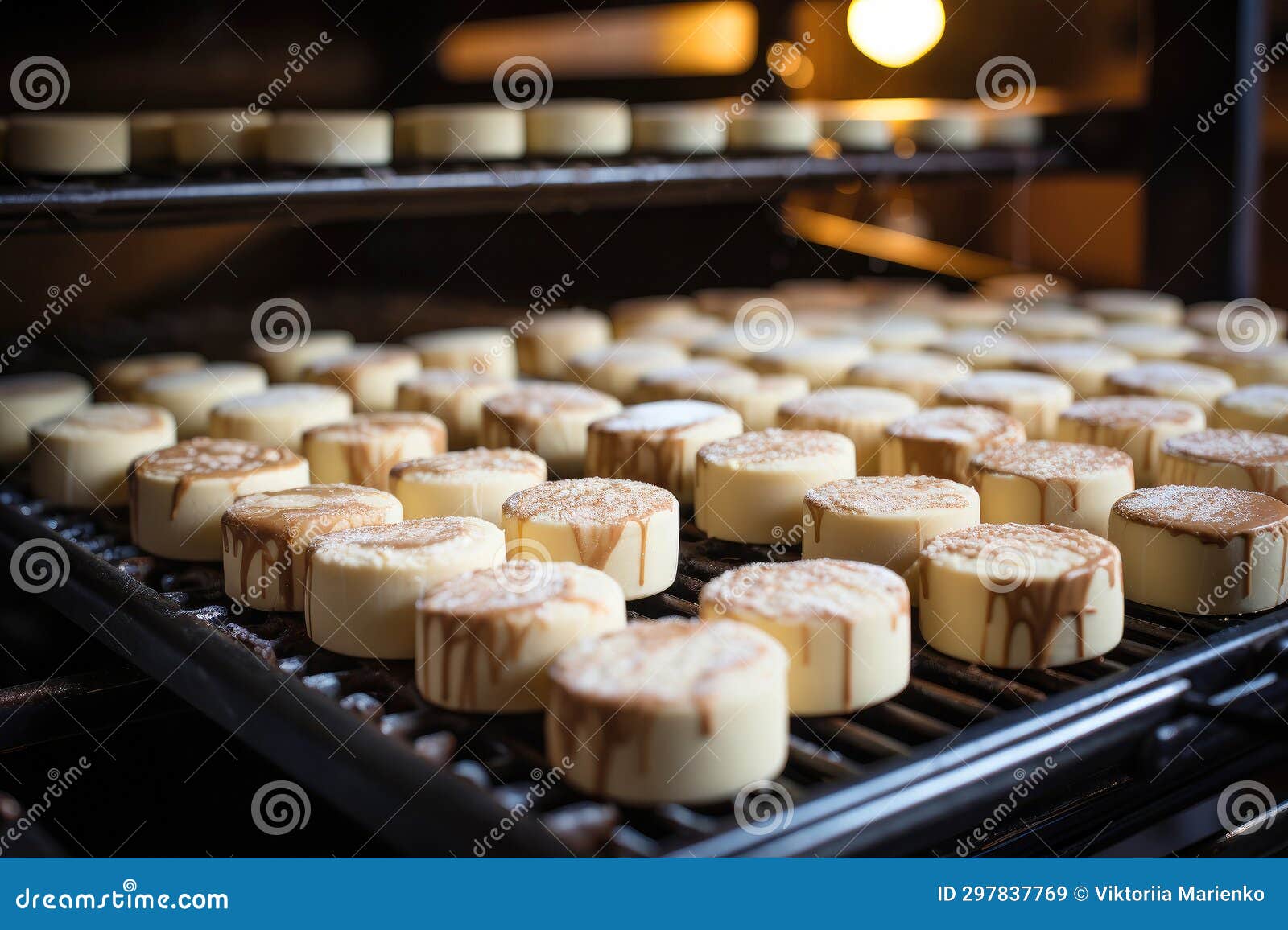Modern Candy Manufacturing in an Automated Workshop Stock Illustration ...