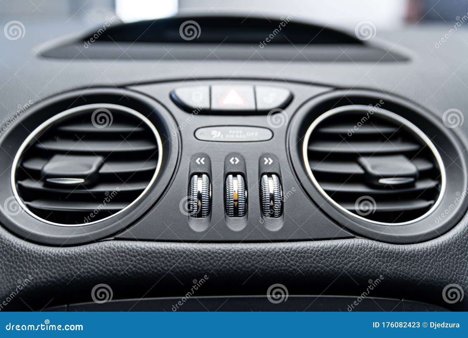 Modern Car Air Conditioner and Ventilation System. Stock Image - Image ...