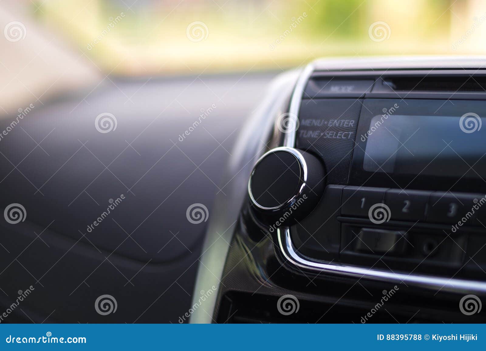 Modern Car Audio Control Panel Stock Photo - Image of digital, panel ...