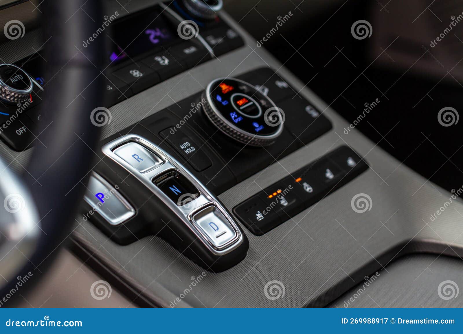 Modern Car Automatic Gearbox. Stock Image - Image of auto, detail ...