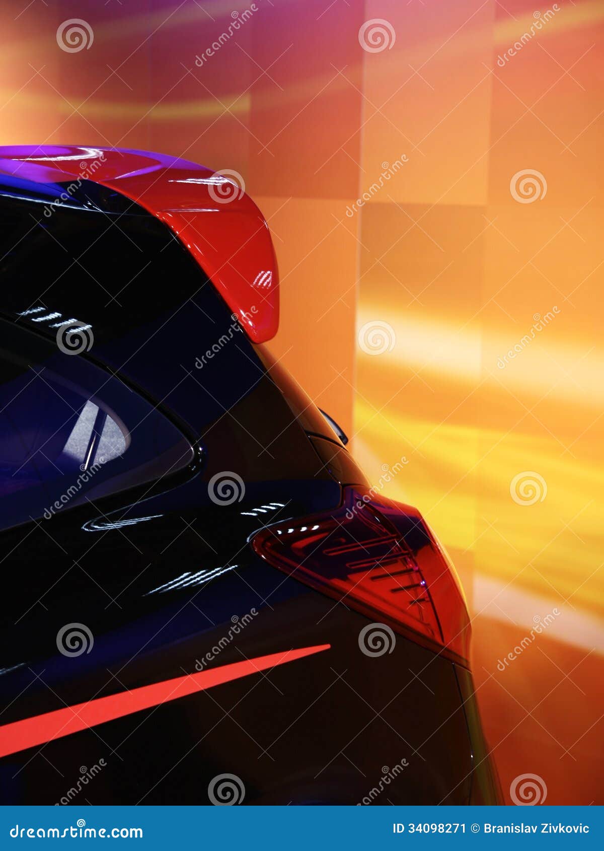 Modern Car Back Side Design Stock Image - Image of fast, automobile ...