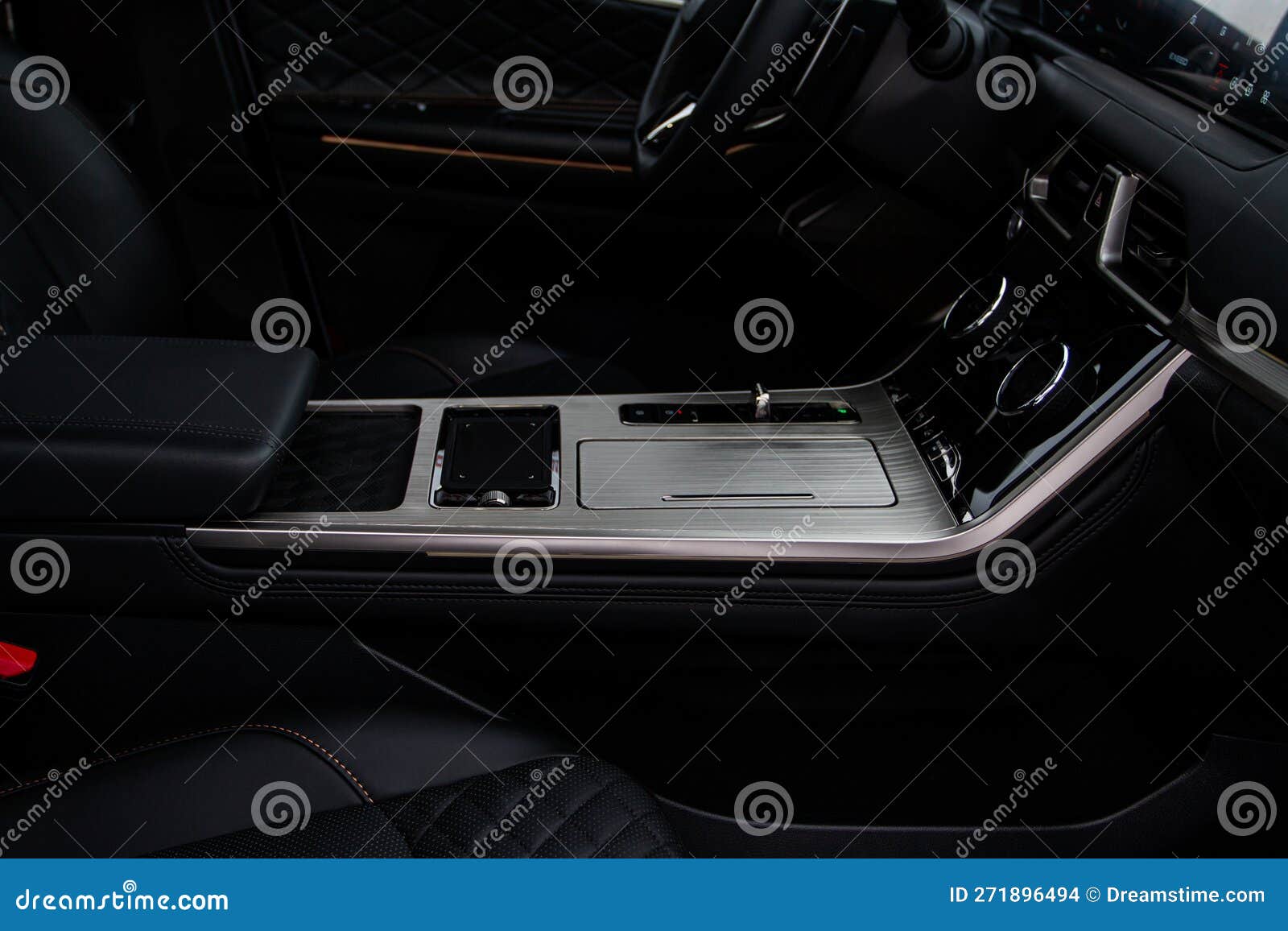 Modern Car Central Console. Stock Photo - Image of motor, control ...