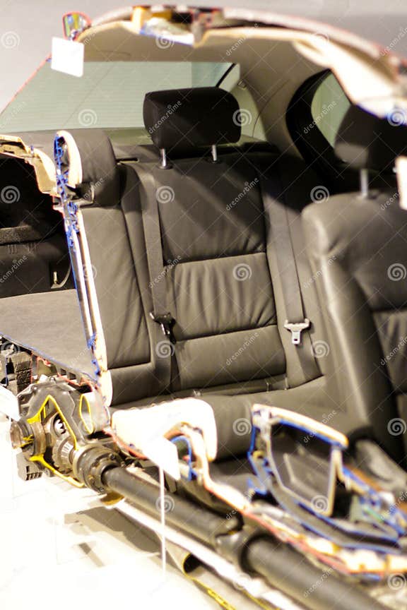 Modern Car. Cut in Half stock photo. Image of clean - 141415702