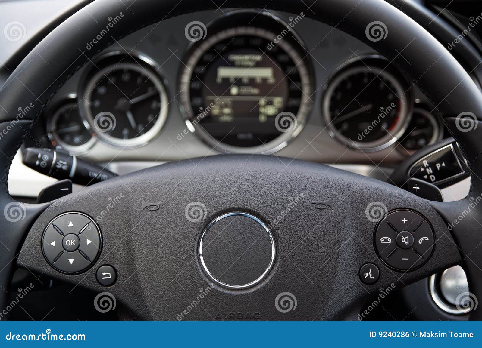 Modern car dashboard stock photo. Image of gear, auto - 9240286