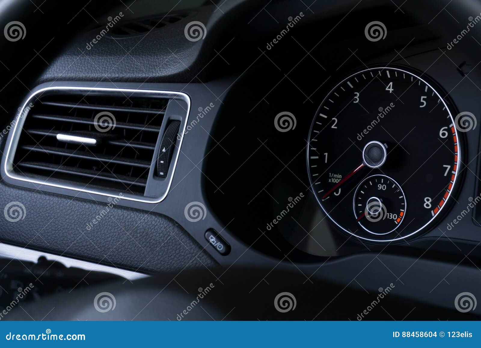 Modern Car Dashboard stock photo. Image of closeup, modern - 88458604