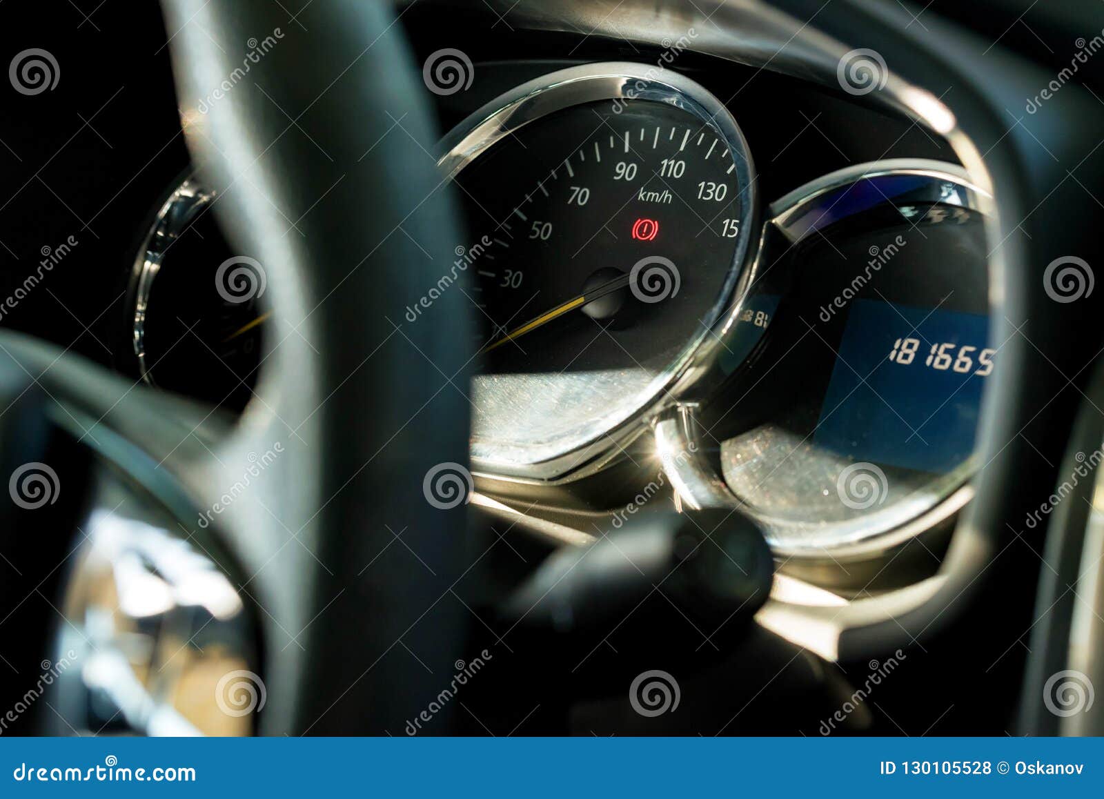 Modern Car Dashboard or Control Panel Close Stock Photo - Image of ...