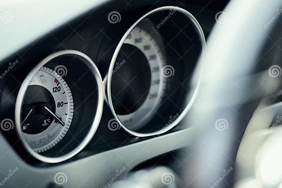 Modern Car Dashboard Front View Close Up Stock Image - Image of drive ...