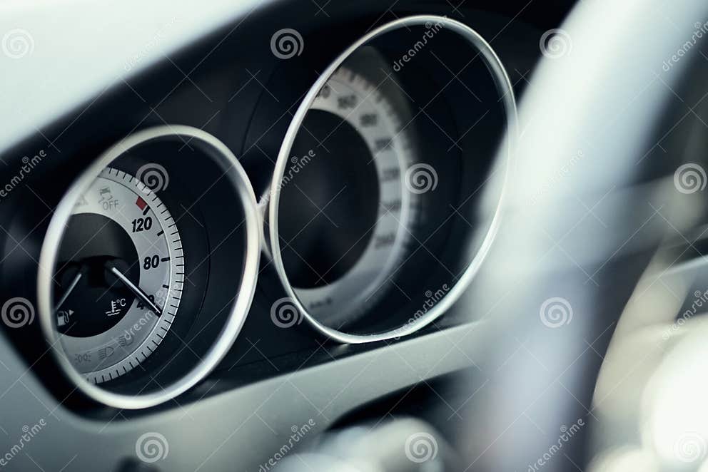 Modern Car Dashboard Front View Close Up Stock Image - Image of drive ...