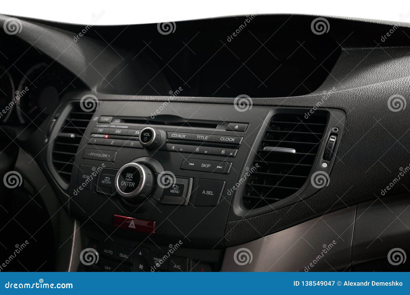 Modern car dashboard. stock image. Image of engine, expensive - 138549047