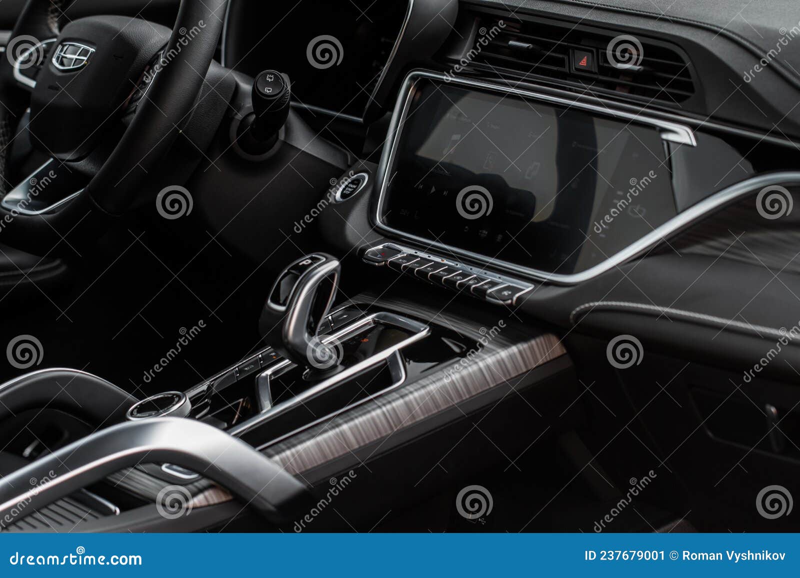 Modern car dashboard. editorial photo. Image of button - 237679001