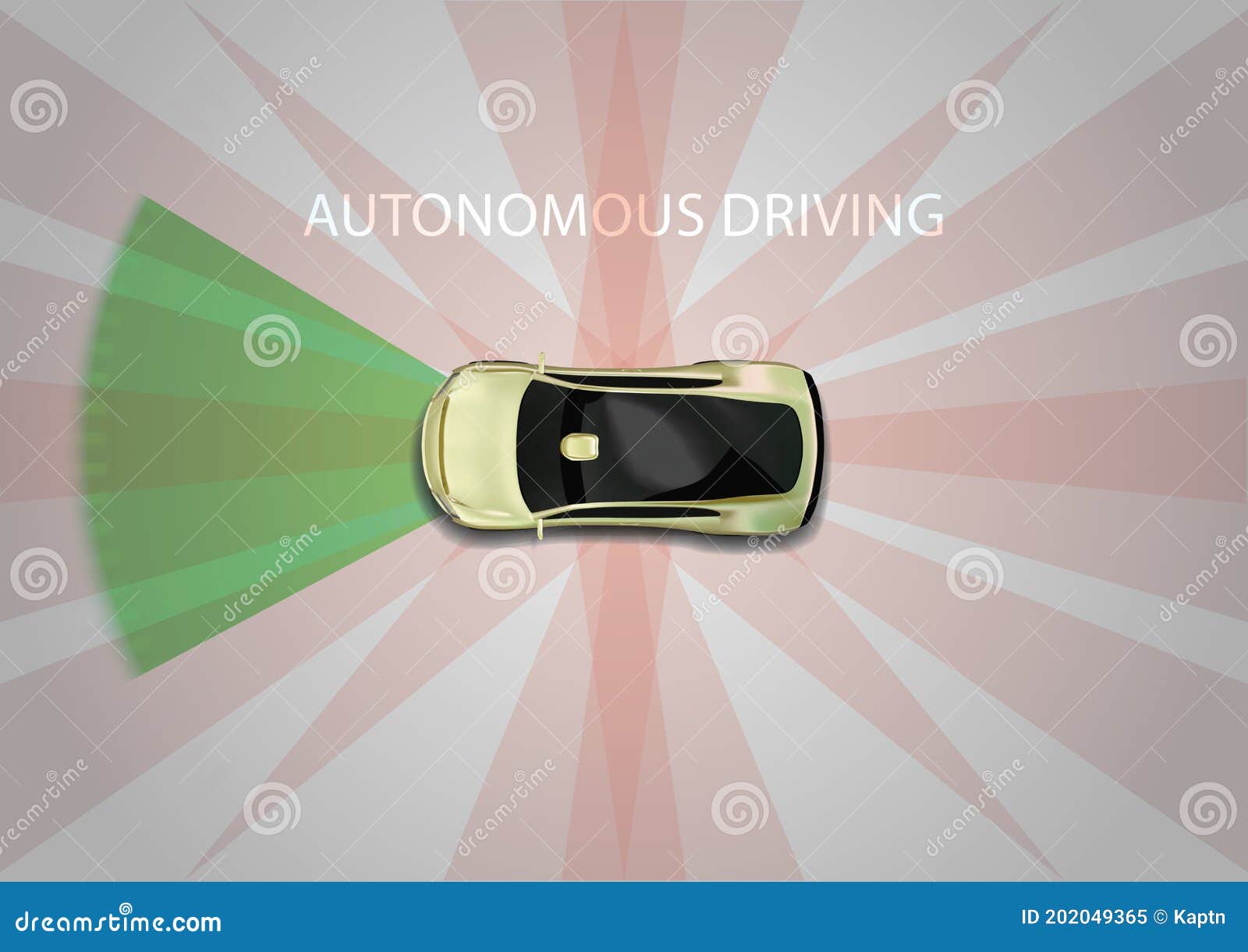 Modern Car is Driverless Driving by Autonomous Driving Vehicle Stock ...