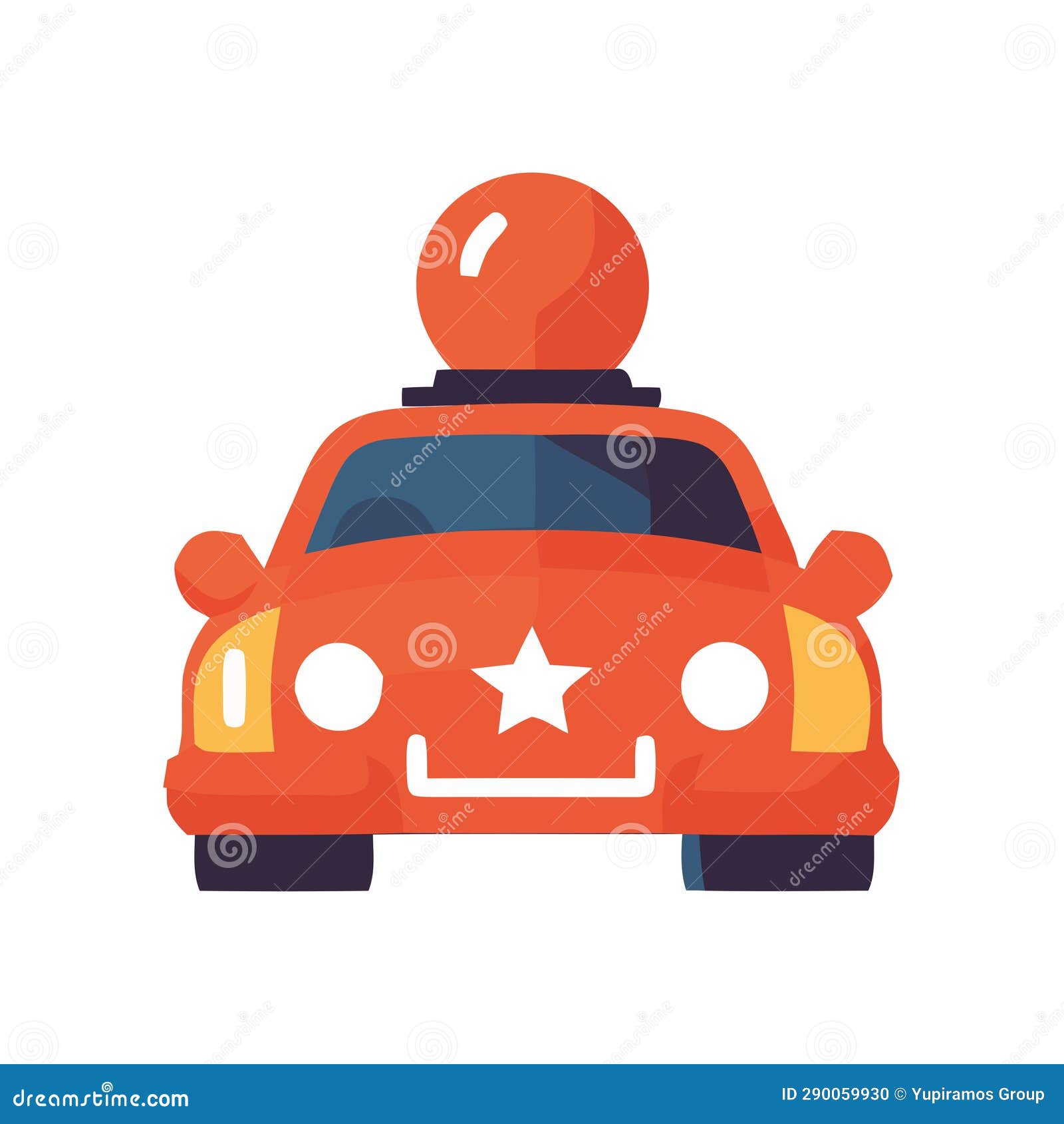 Modern Car Driving Fast on Busy Road Stock Vector - Illustration of ...