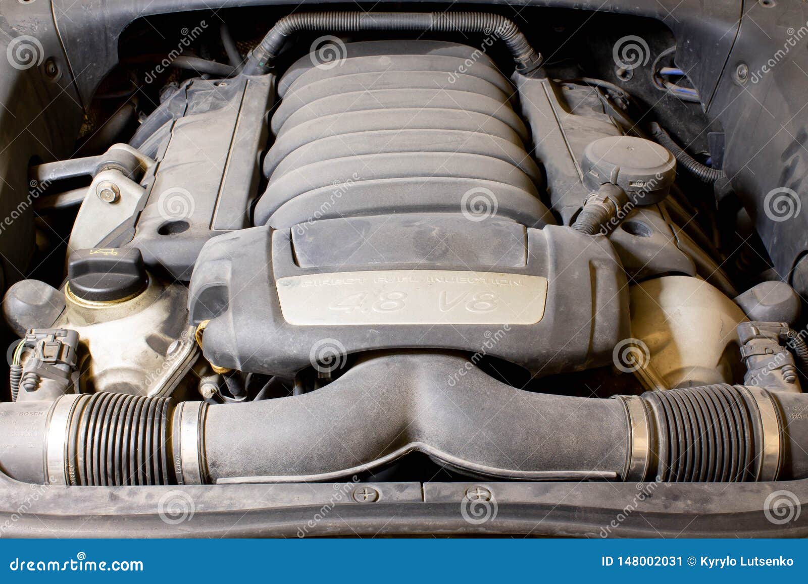 Modern car engine in dust stock image. Image of black - 148002031