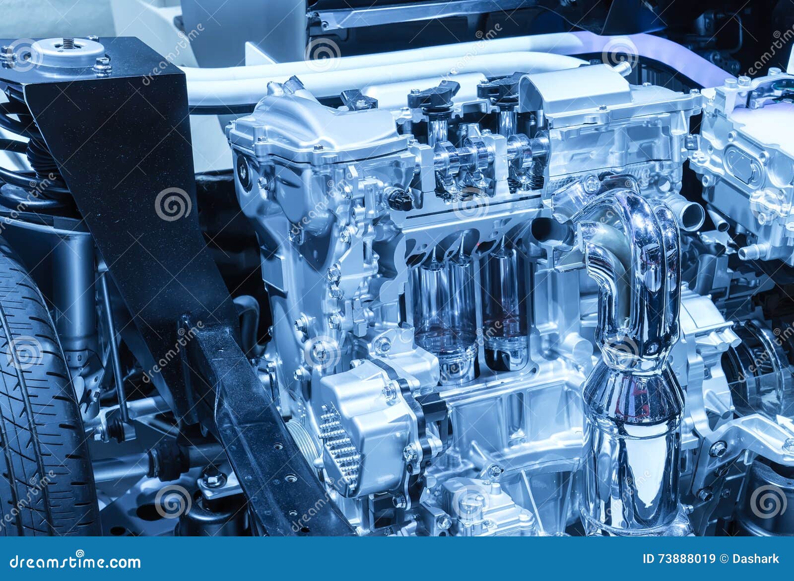 Modern car engine stock image. Image of performance, power - 73888019