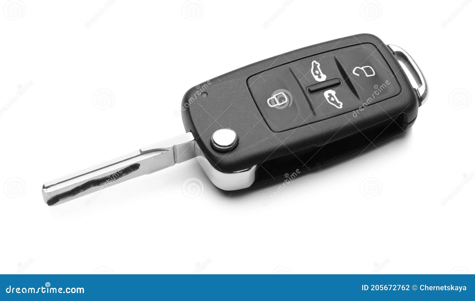 Modern Car Flip Key Isolated on White Stock Photo - Image of lifestyle ...