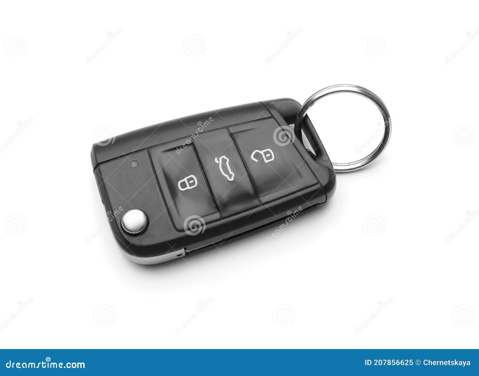 Modern Car Flip Key Isolated on White Stock Image - Image of safety ...
