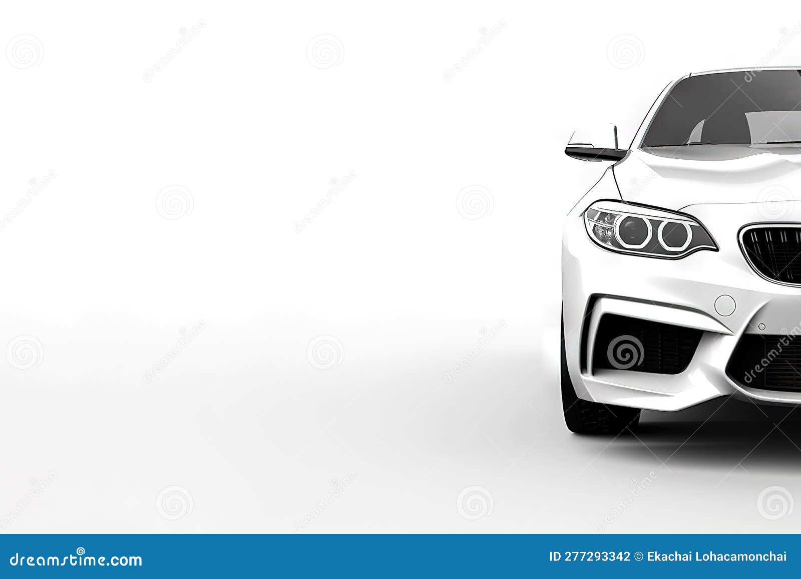 Modern Car Front View, Brandless Design. Created with Generative AI ...